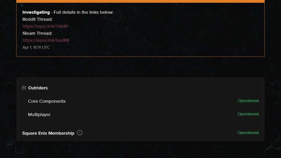 Outriders Server Status: Is it Working Fine? - Connection Cafe